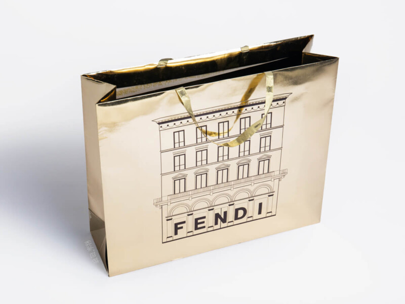 高档亮金奢侈品包装盒手提袋套装 - 欣派包装